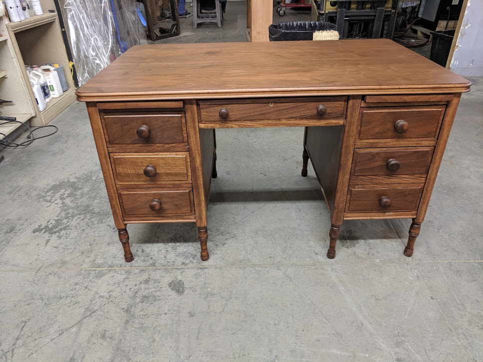 Refinish Desk – After – 2019 – Roselli Restoration